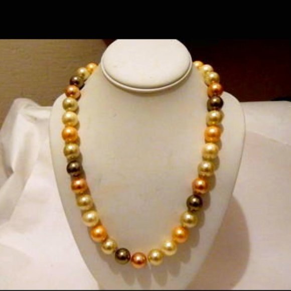 Pearlfection | Jewelry | Pearlfection Multicolor Faux South Sea Pearl ...